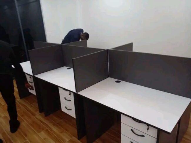 6-Way Custom Workstation - Furniture Hub Kenya